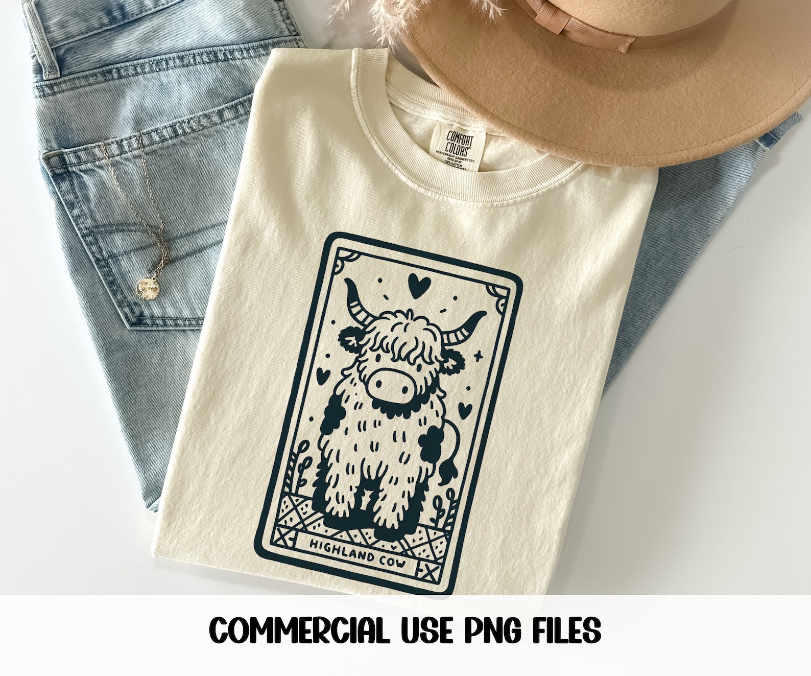 Highland Cow Tarot Card Png Highland Cow Png Cow PNG Tarot Card PNG ...