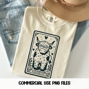 Highland Cow Tarot Card Png Highland Cow Png Cow PNG Tarot Card PNG ...