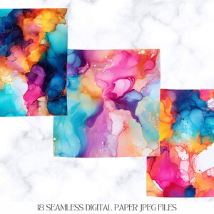 Alcohol Ink Digital Paper Seamless Watercolor Textures Alcohol Ink ...
