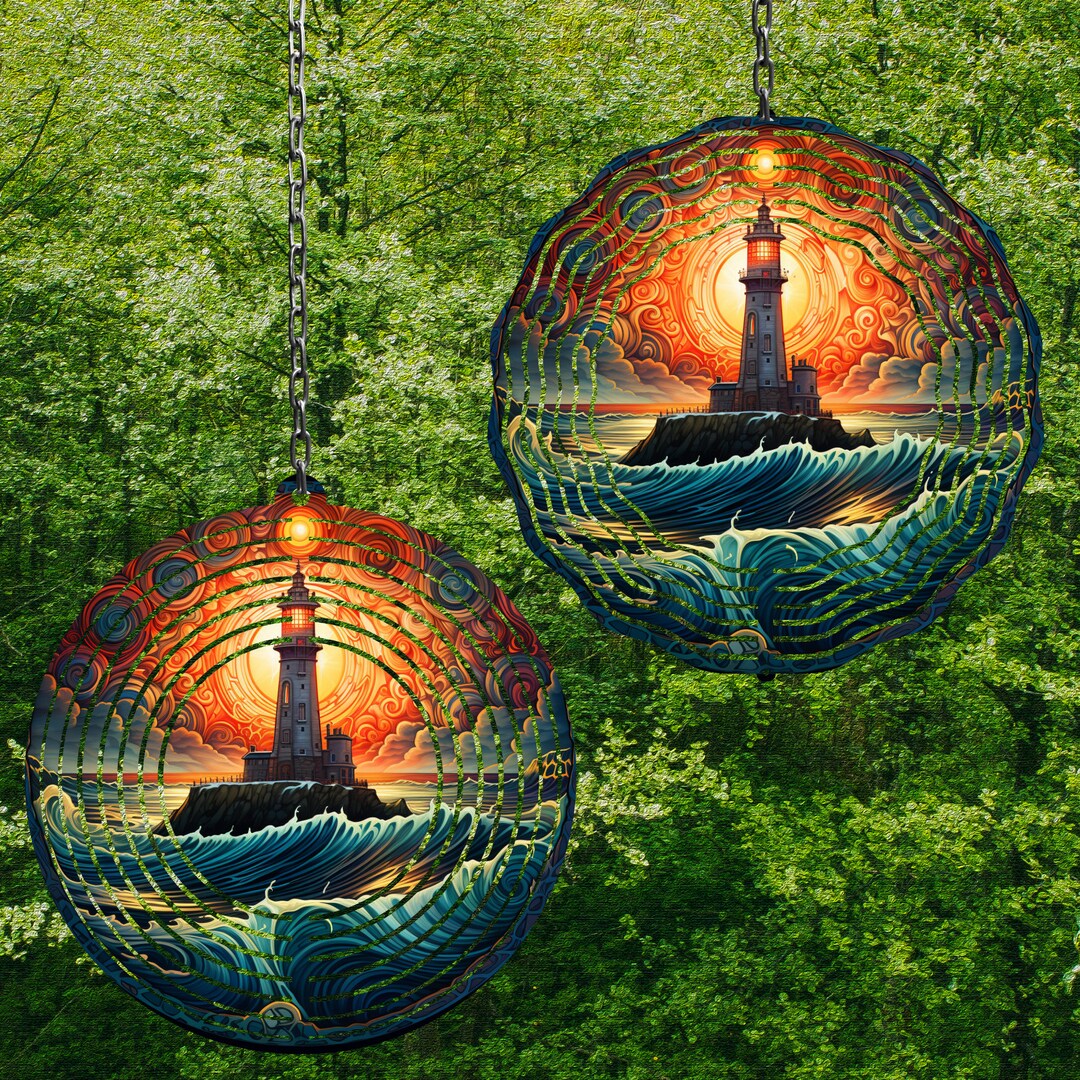 Van Gogh Lighthouse Wind Spinner Wind Spinner Png Wind Spinner ...