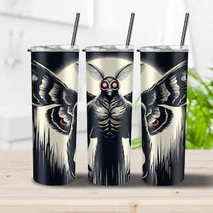 Mothman Tumbler Wrap Cryptid Tumbler 20 Oz Skinny Tumbler Sublimation ...