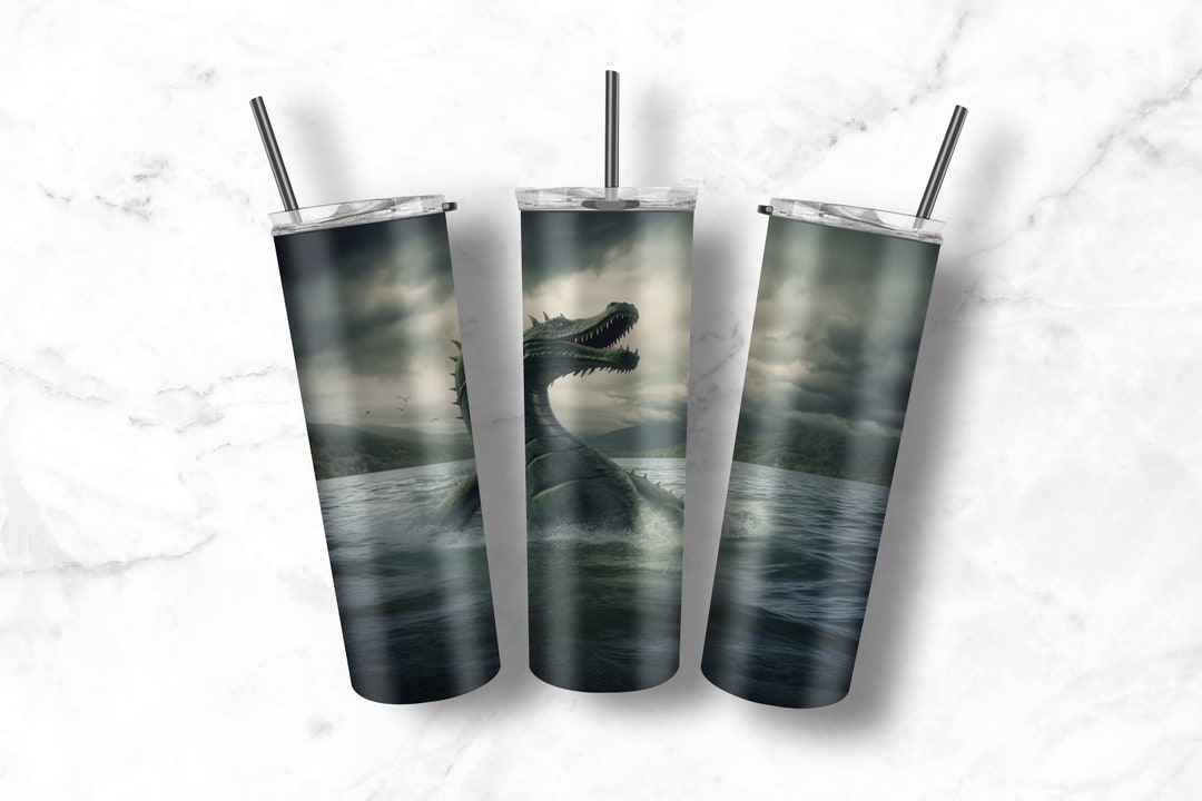 Loch Ness Monster Tumbler Wrap 20 Oz Skinny Straight and Tapered ...