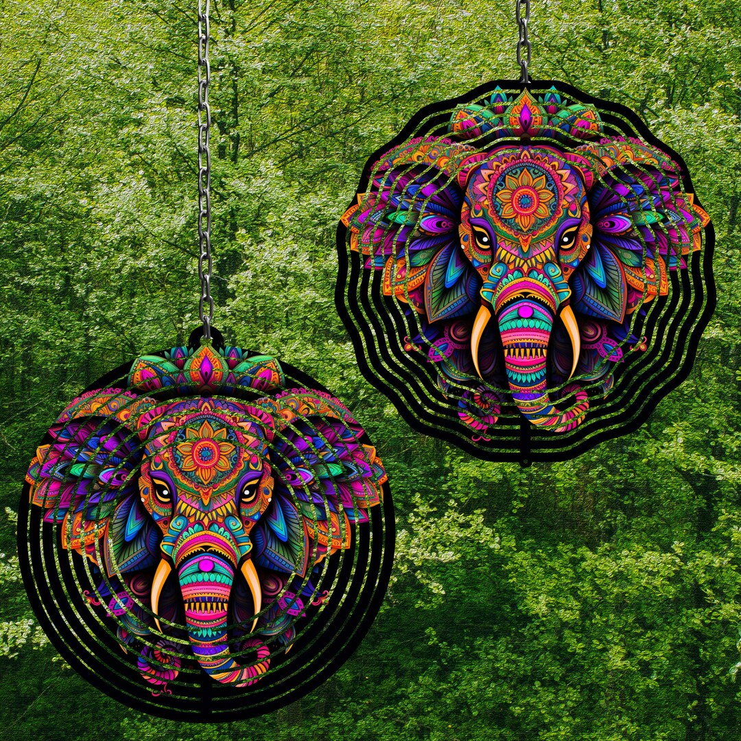 Elephant Wind Spinner Wind Spinner Png Wind Spinner Sublimation Designs ...
