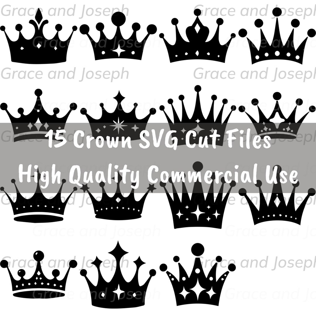 Crown SVG Bundle Princess Crown SVG Crown Svg Files for Cricut Prince ...