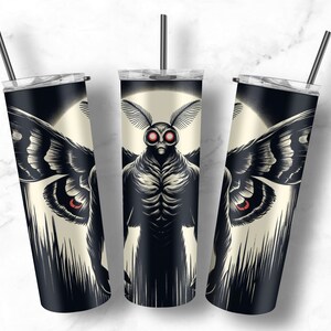 Mothman Tumbler Wrap Cryptid Tumbler 20 Oz Skinny Tumbler Sublimation ...
