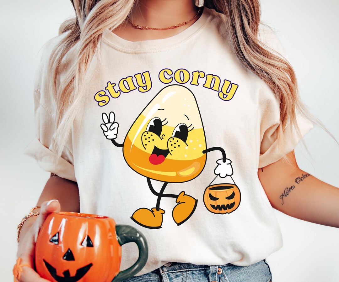 Stay Corny Png Spooky Season Png Retro Halloween Png Candy Corn Png ...
