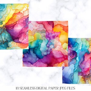 Alcohol Ink Digital Paper Seamless Watercolor Textures Alcohol Ink ...