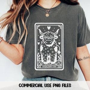 Highland Cow Tarot Card Png Highland Cow Png Cow PNG Tarot Card PNG ...