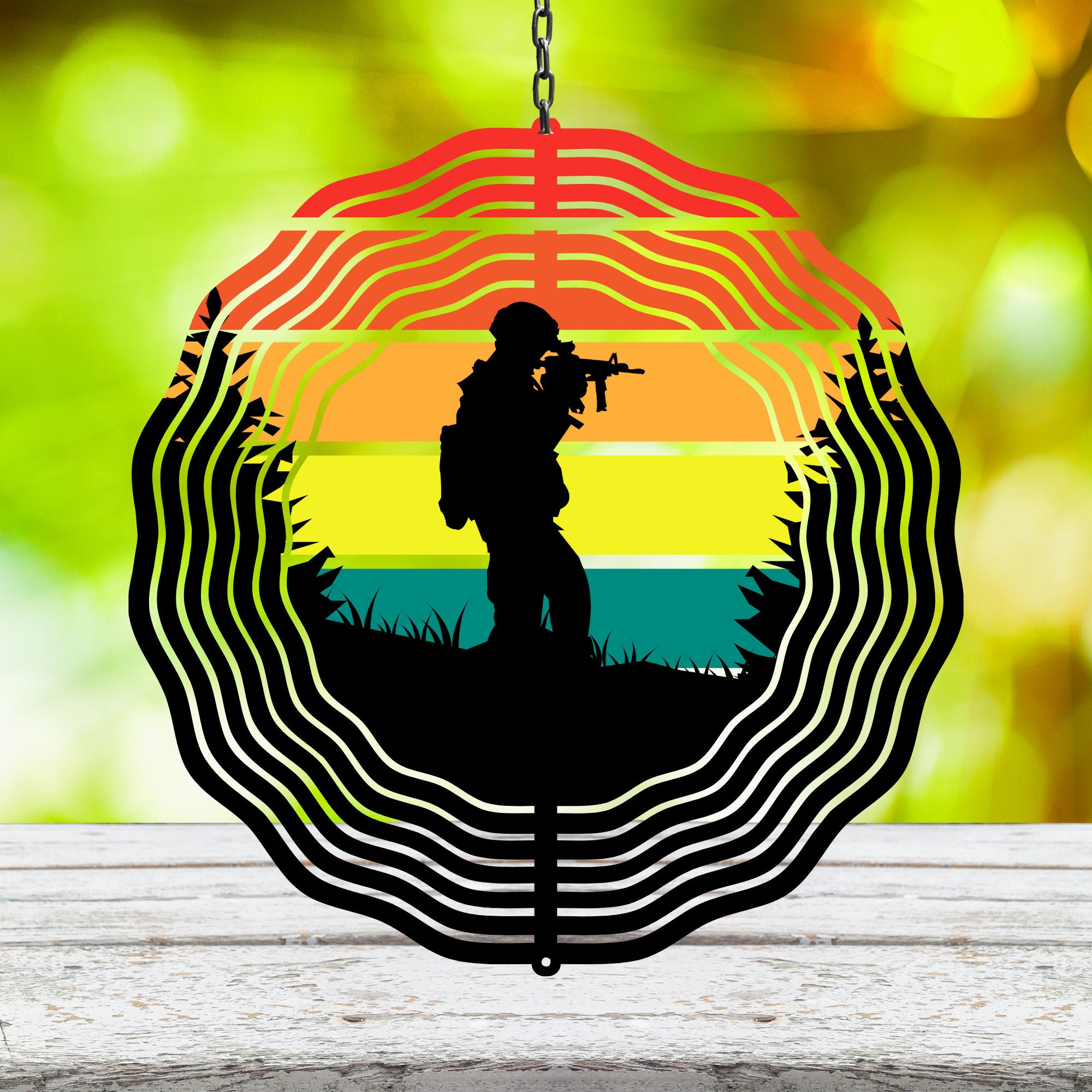 Army Wind Spinner Retro Wind Spinner Png Wind Spinner - Etsy