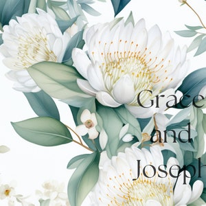 Bridal Flower Digital Paper Seamless Bride Flower Backgrounds 12 ...
