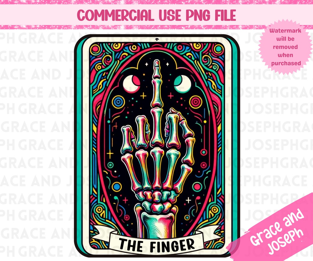 The Finger Tarot Card PNG Sarcastic Png Tarot Card Png Skeleton ...