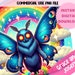 Mothman Png Cute Rainbow Mothman Png Instant Digital Download ...