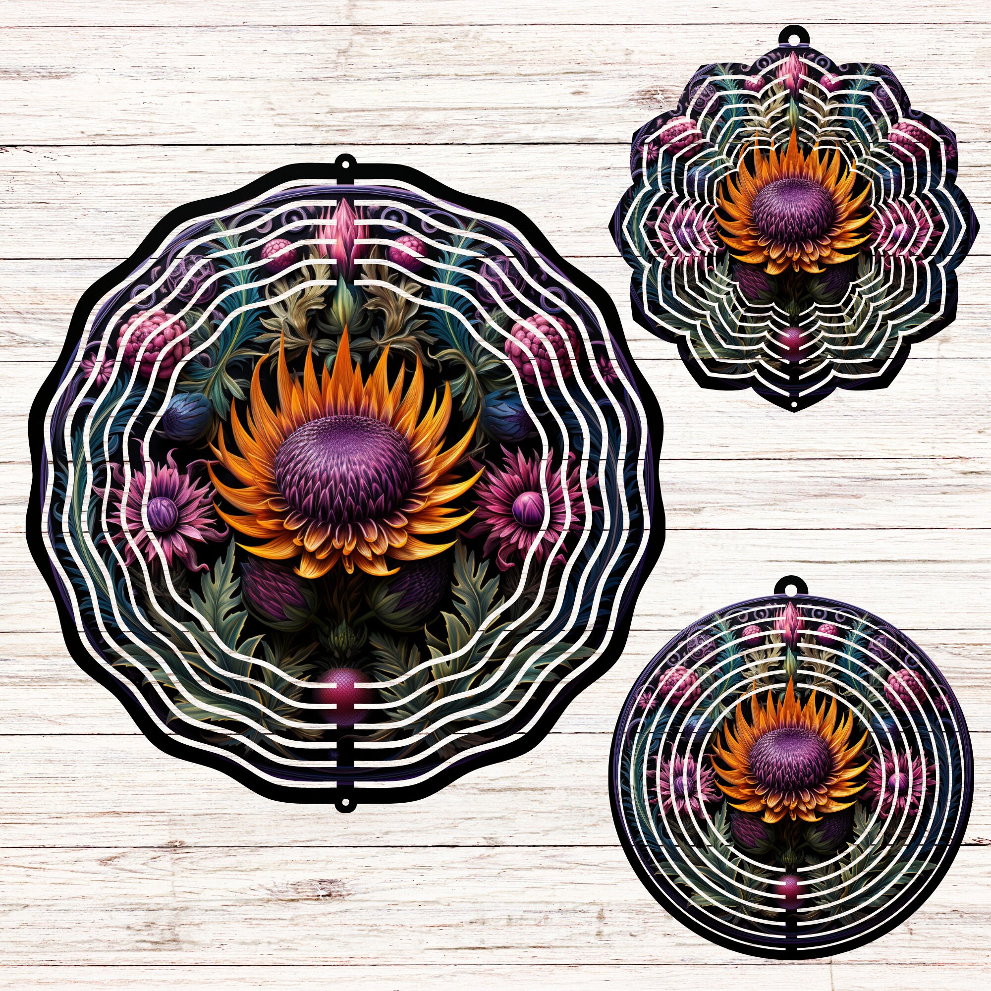 Thistle Wind Spinner Wind Spinner Png Wind Spinner Sublimation - Etsy