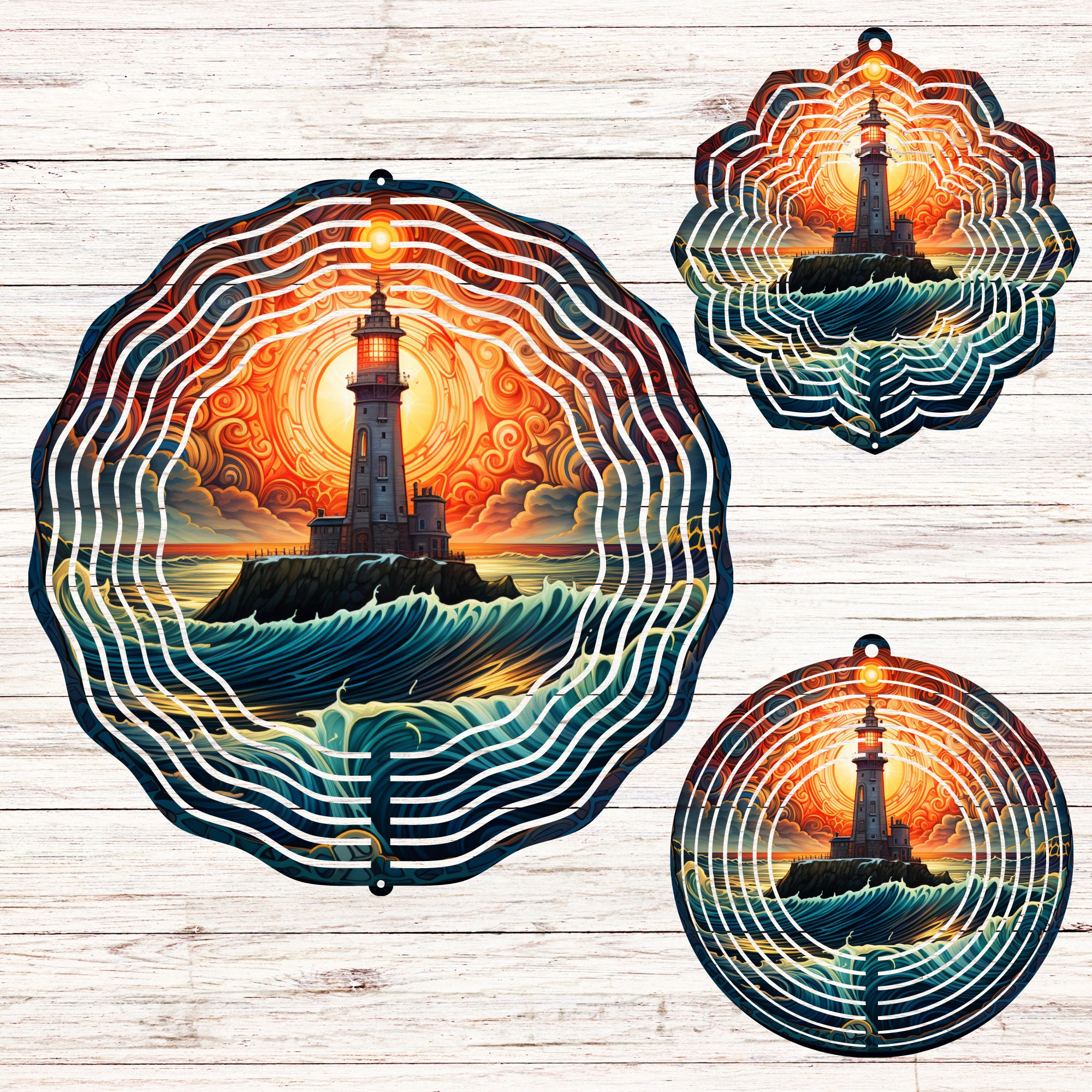 Van Gogh Lighthouse Wind Spinner Wind Spinner Png Wind Spinner ...