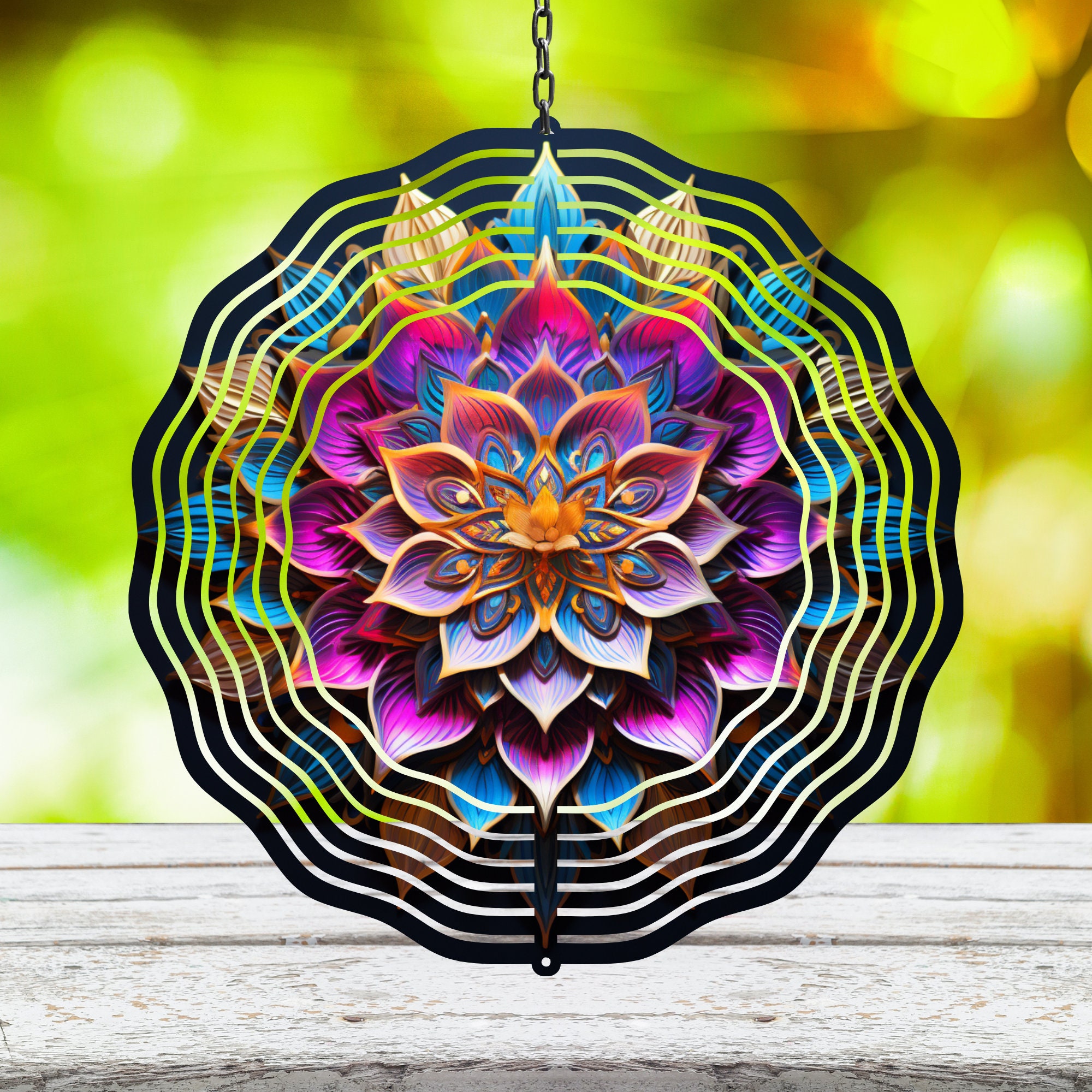 Lotus Wind Spinner Wind Spinner Png Wind Spinner Sublimation - Etsy