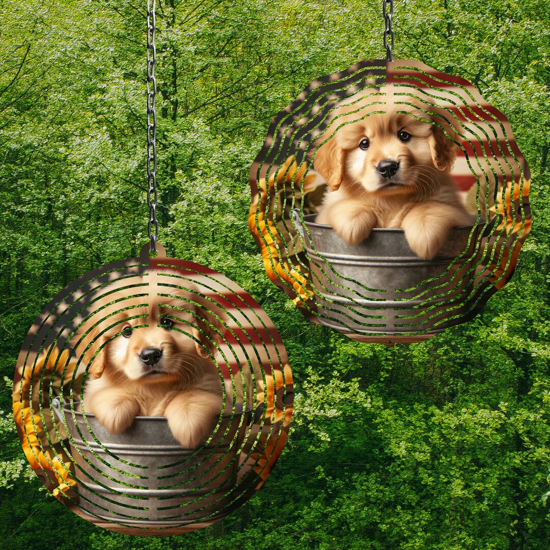 American Flag Puppy Wind Spinner Wind Spinner Png Wind Spinner ...