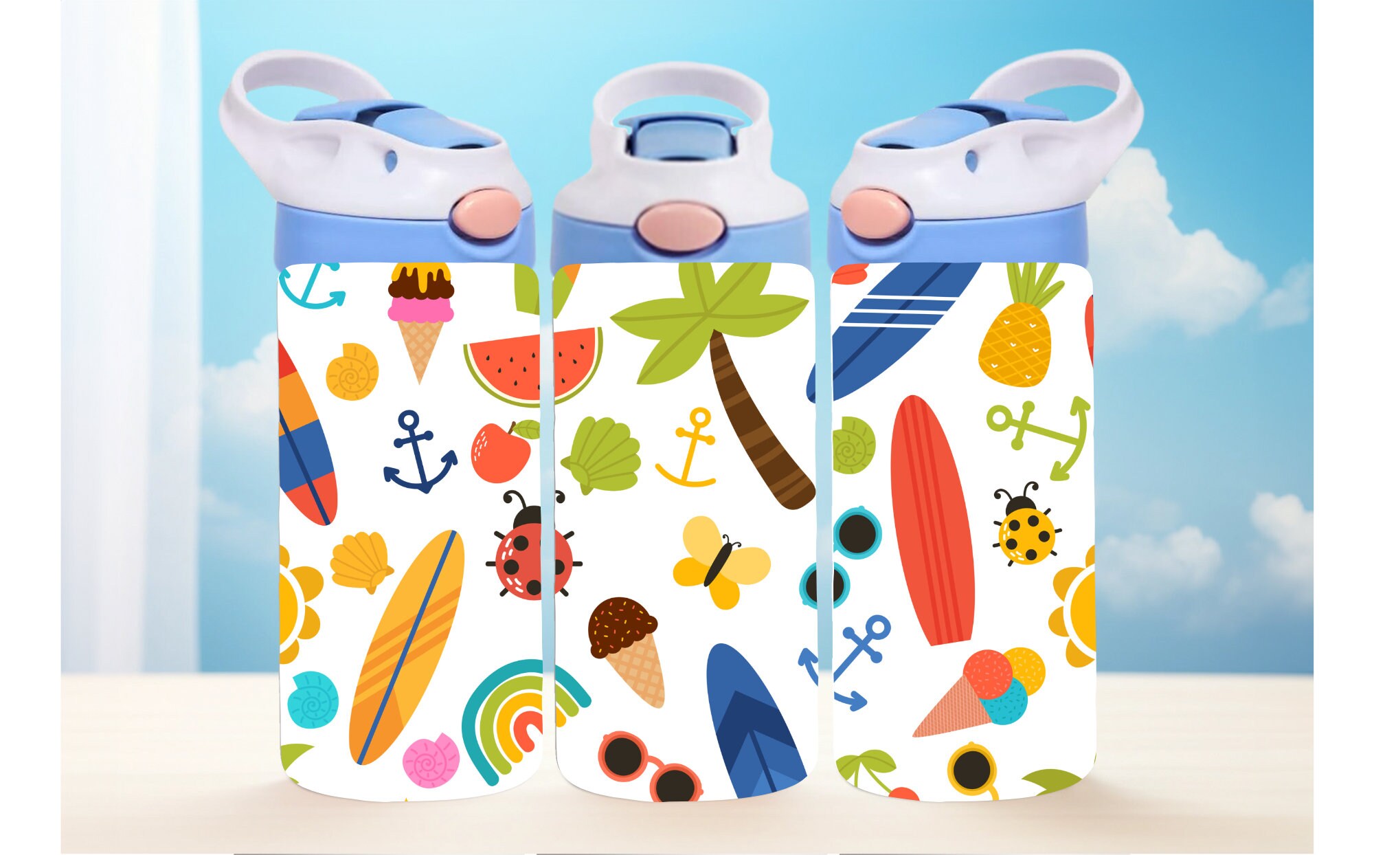 Summer Kids Tumbler Wrap 12 Oz 12 Oz Sippy Cup Kids Tumbler Wrap 12 Oz ...