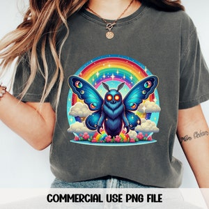 Mothman Png Cute Rainbow Mothman Png Instant Digital Download ...