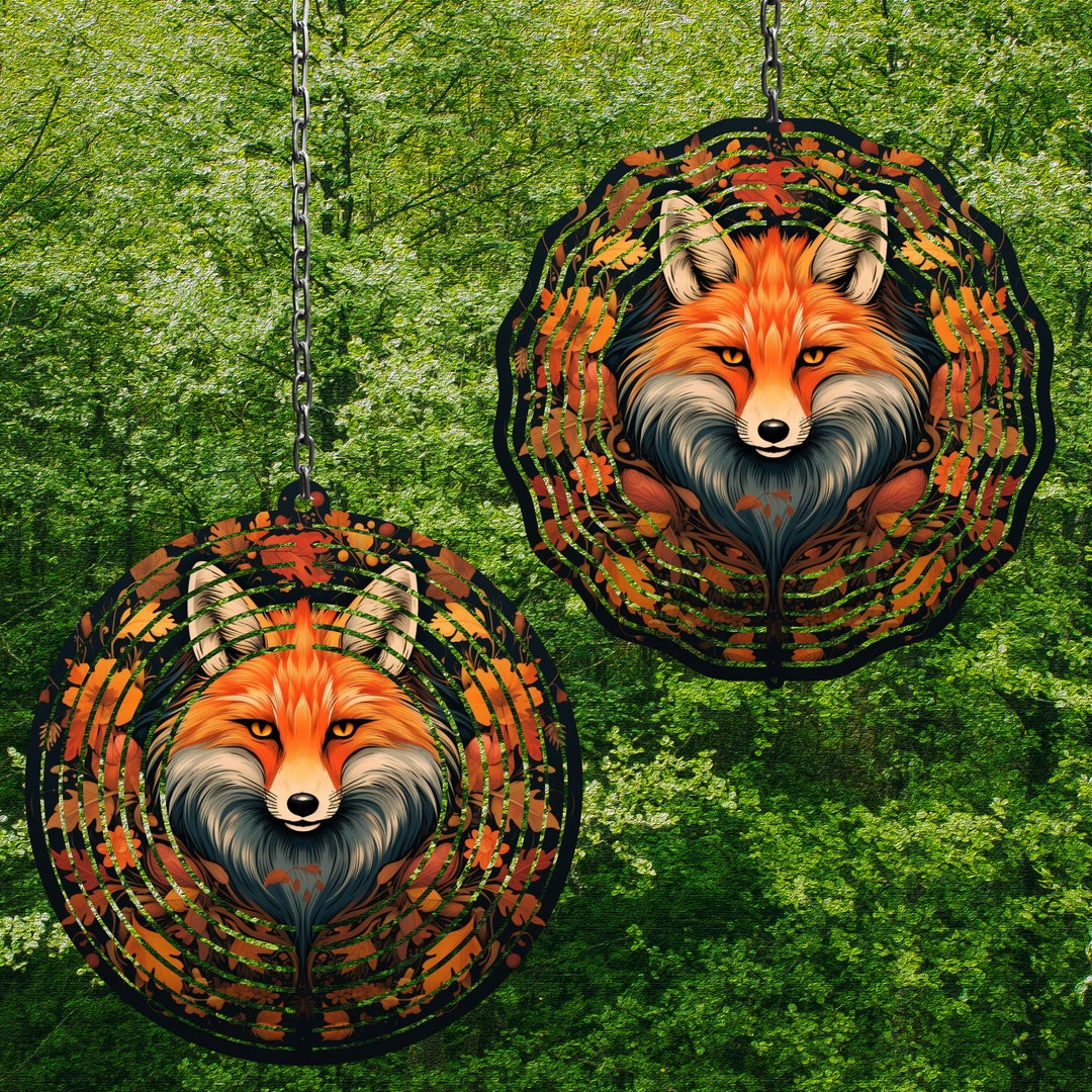 Fall Fox Wind Spinner Wind Spinner Png Wind Spinner Sublimation Designs ...