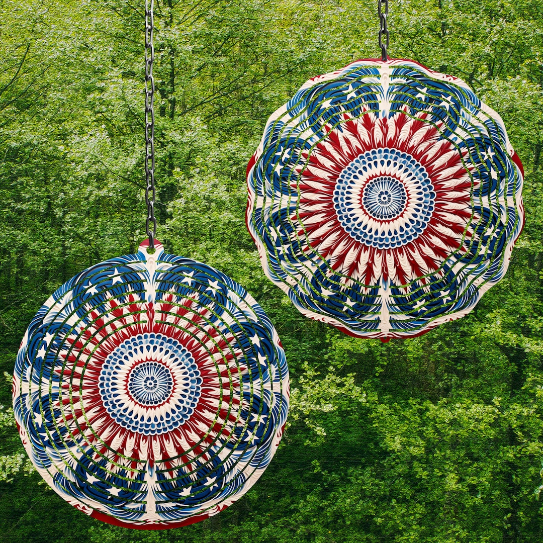 Red White Blue Wind Spinner Wind Spinner Png Wind Spinner Sublimation ...