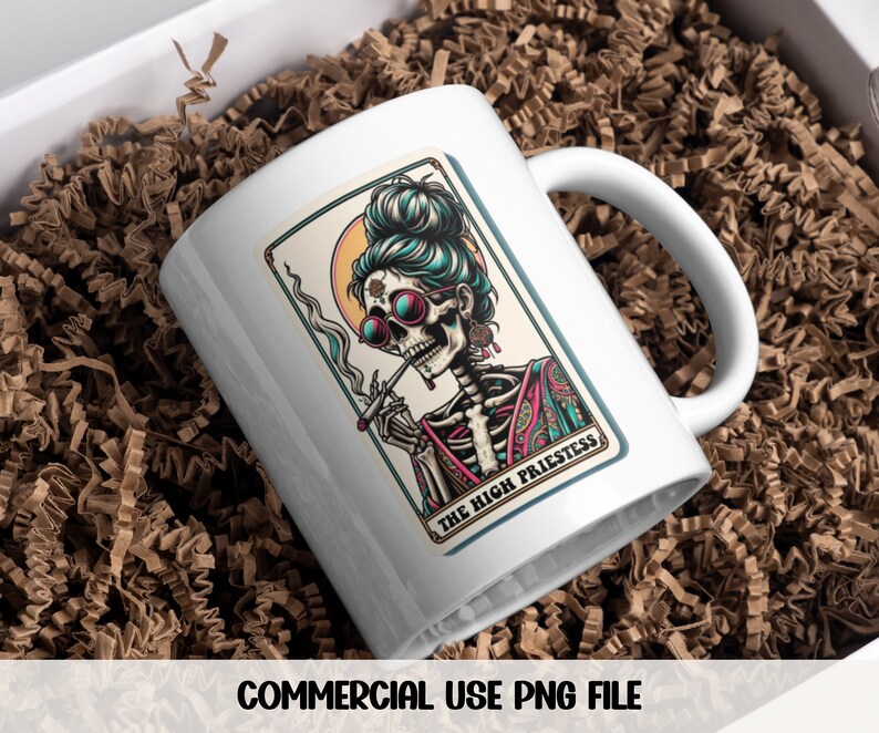 The High Priestess Tarot Card PNG Funny Tarot Card PNG Skeleton ...