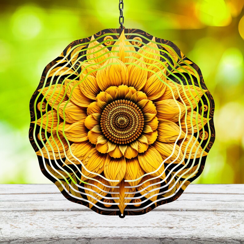Sunflower Wind Spinner Wind Spinner Png Wind Spinner - Etsy