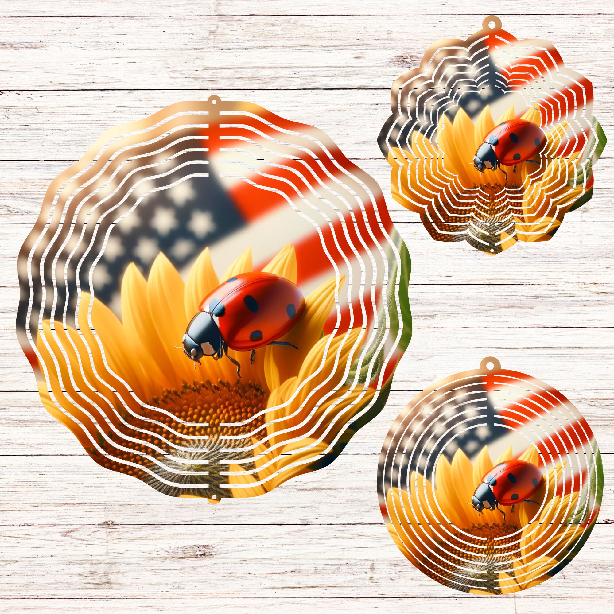 American Flag Ladybug Wind Spinner Wind Spinner Png Wind Spinner ...