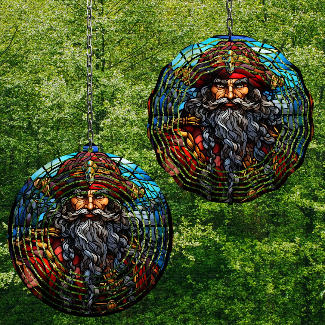 Stained Glass Pirate Wind Spinner Wind Spinner Png Wind Spinner ...