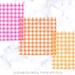 Picnic Gingham Digital Paper Transparent Gingham Textures Digital Paper ...