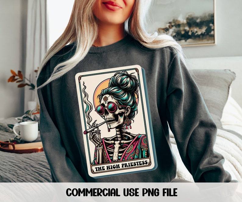The High Priestess Tarot Card PNG Funny Tarot Card PNG Skeleton ...