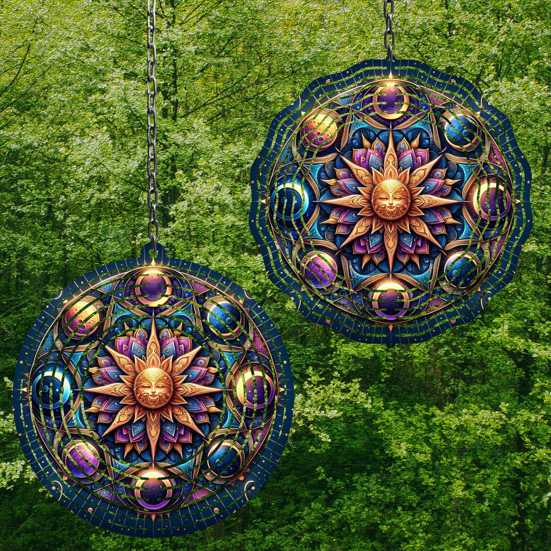 Sun and Moon Wind Spinner Moon Wind Spinner Png Sun Wind Spinner ...