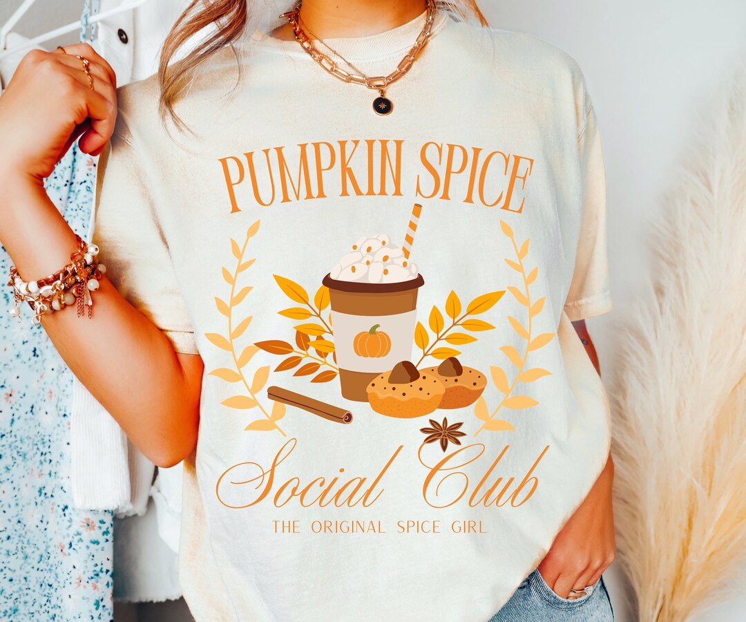 Pumpkin Spice Social Club Png Fall Png Trendy Fall Design Pumpkin Spice ...