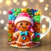3D Gingerbread Christmas Mug Wrap Hot Cocoa Gingerbread Man - Etsy UK