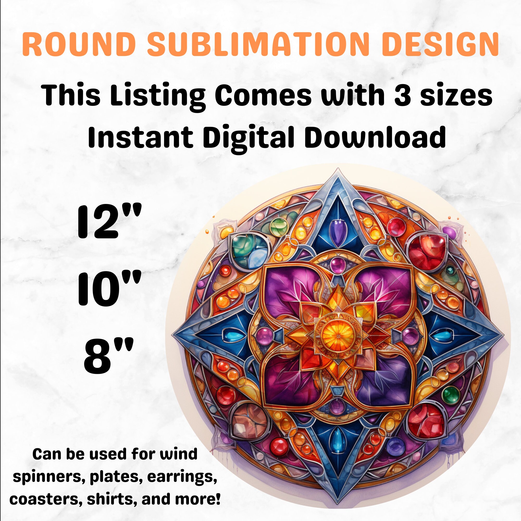 Gem Wind Spinner Wind Spinner Png Wind Spinner Sublimation - Etsy