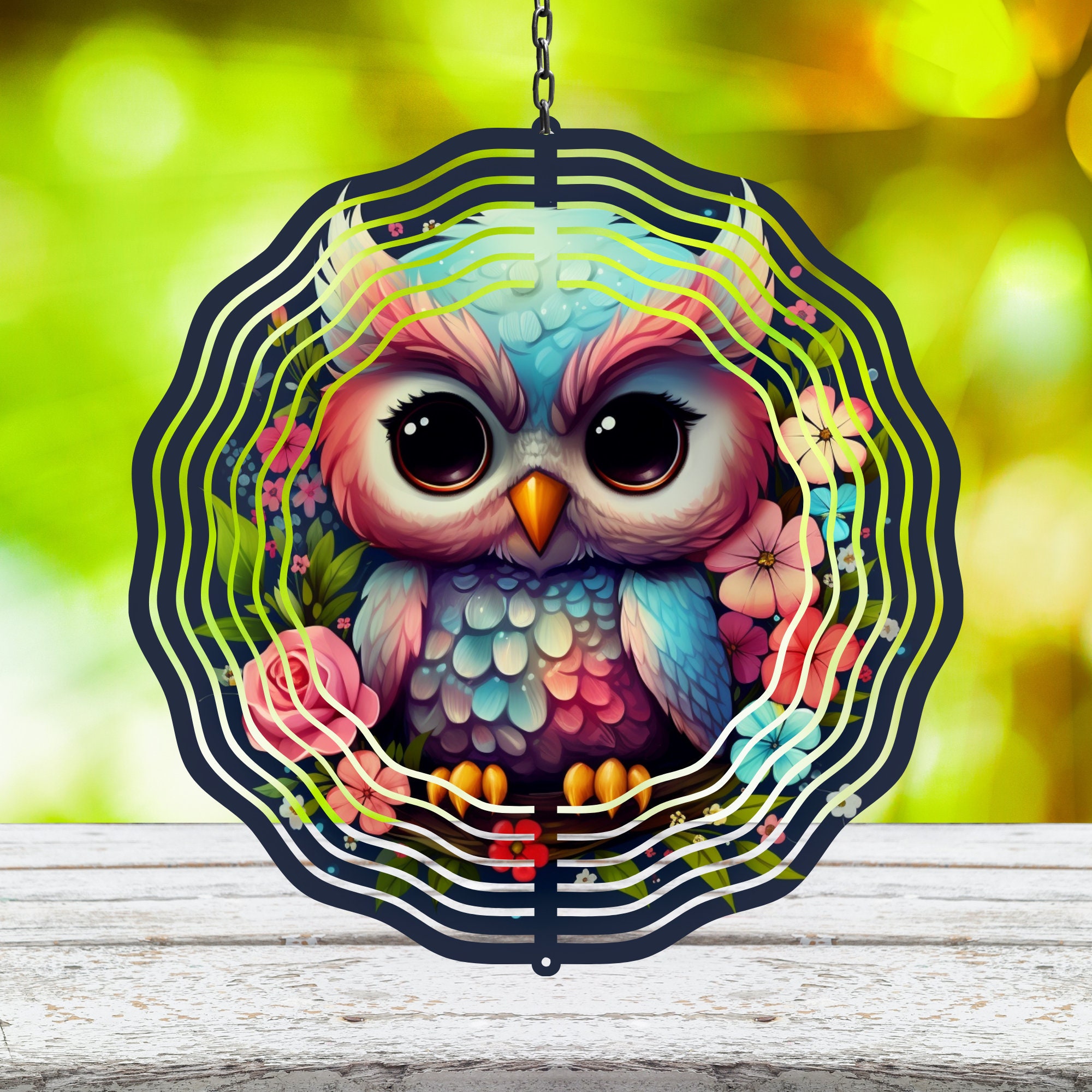 Owl Wind Spinner Wind Spinner Png Wind Spinner Sublimation - Etsy