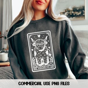 Highland Cow Tarot Card Png Highland Cow Png Cow PNG Tarot Card PNG ...