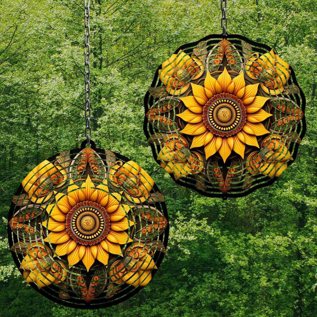 Sunflower Spinner Wind Spinner Wind Spinner Png Wind Spinner ...