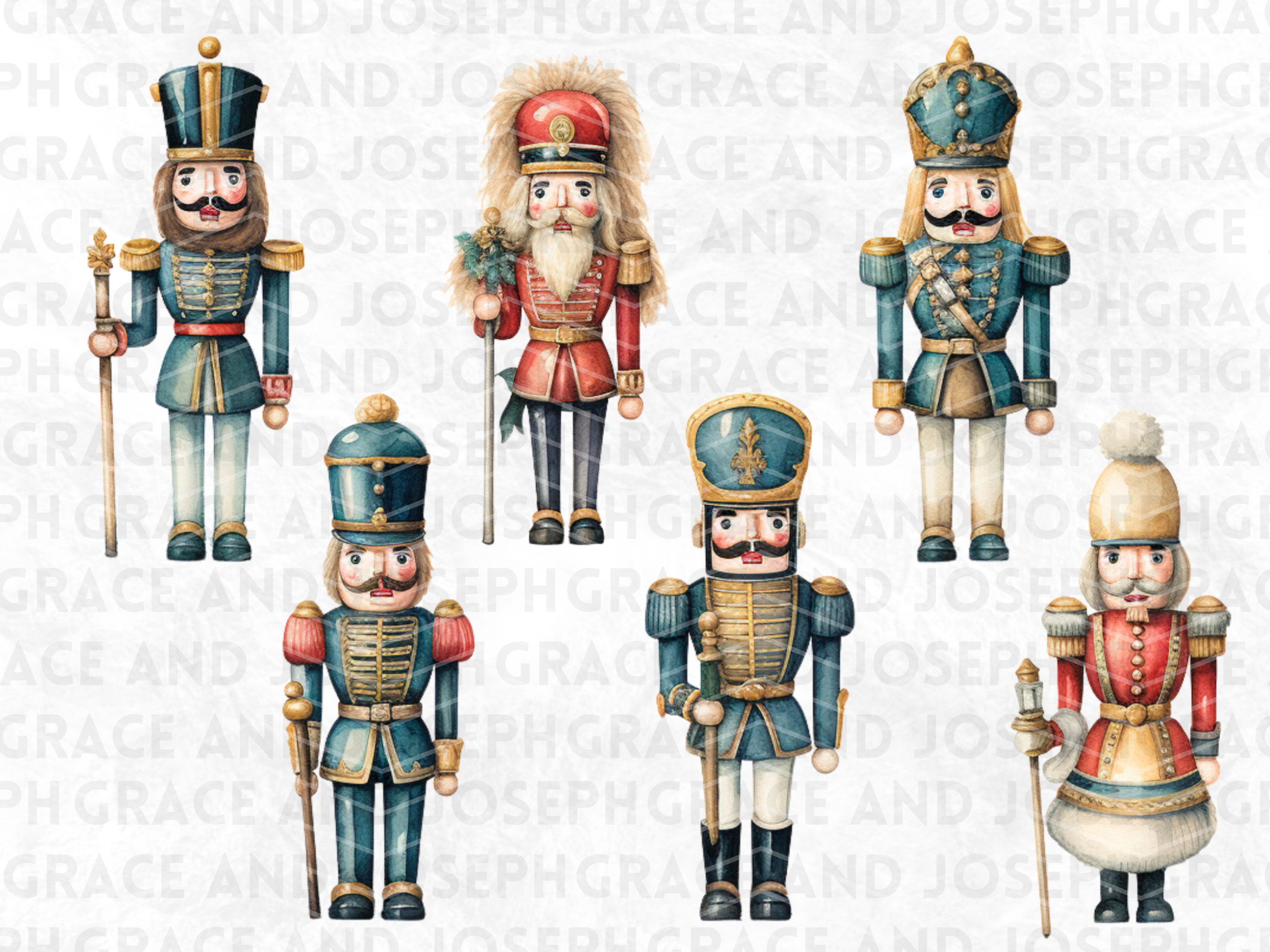 Nutcracker Clipart Royal Nutcracker Clipart Christmas Clipart - Etsy