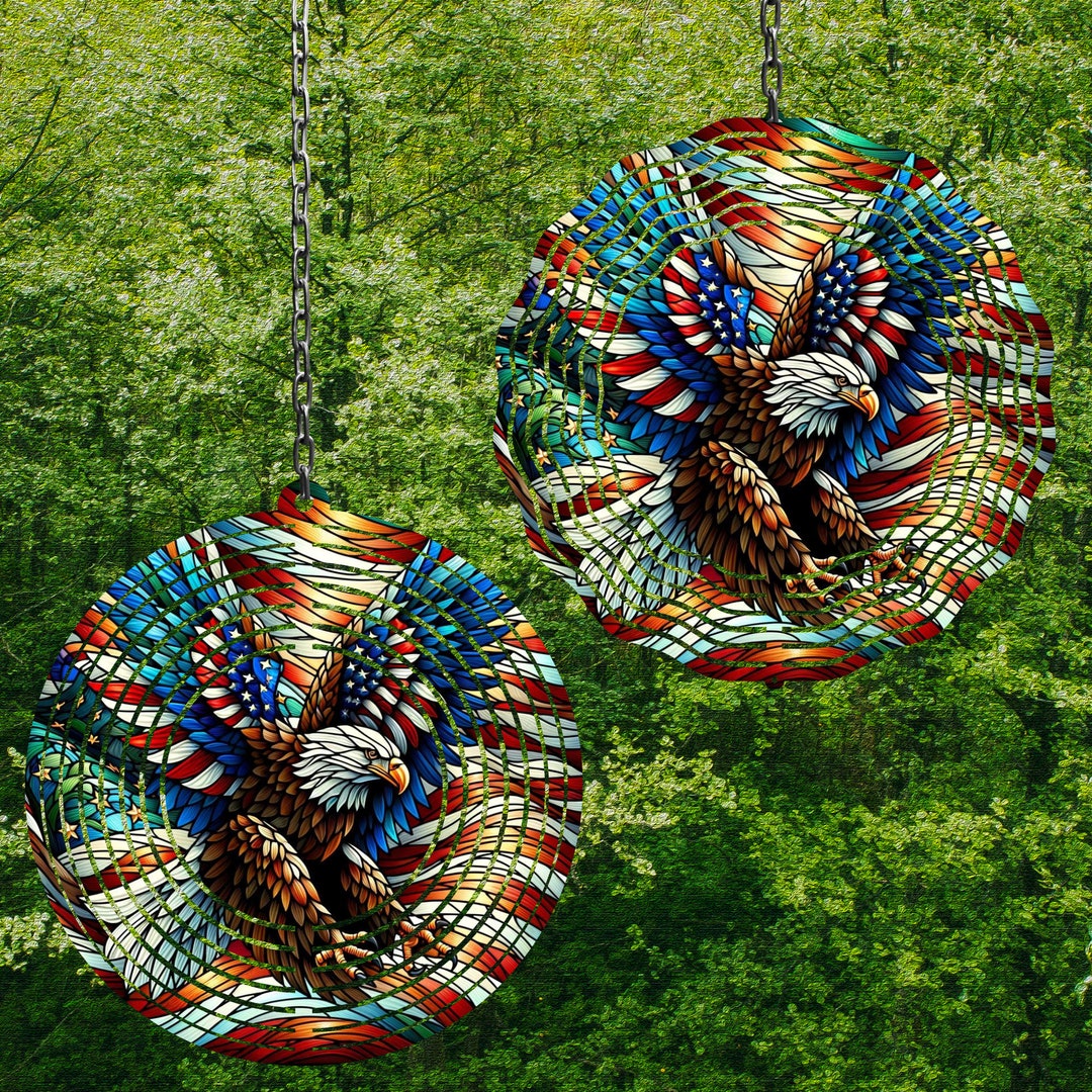 American Flag Bald Eagle Wind Spinner Wind Spinner Png Wind Spinner ...