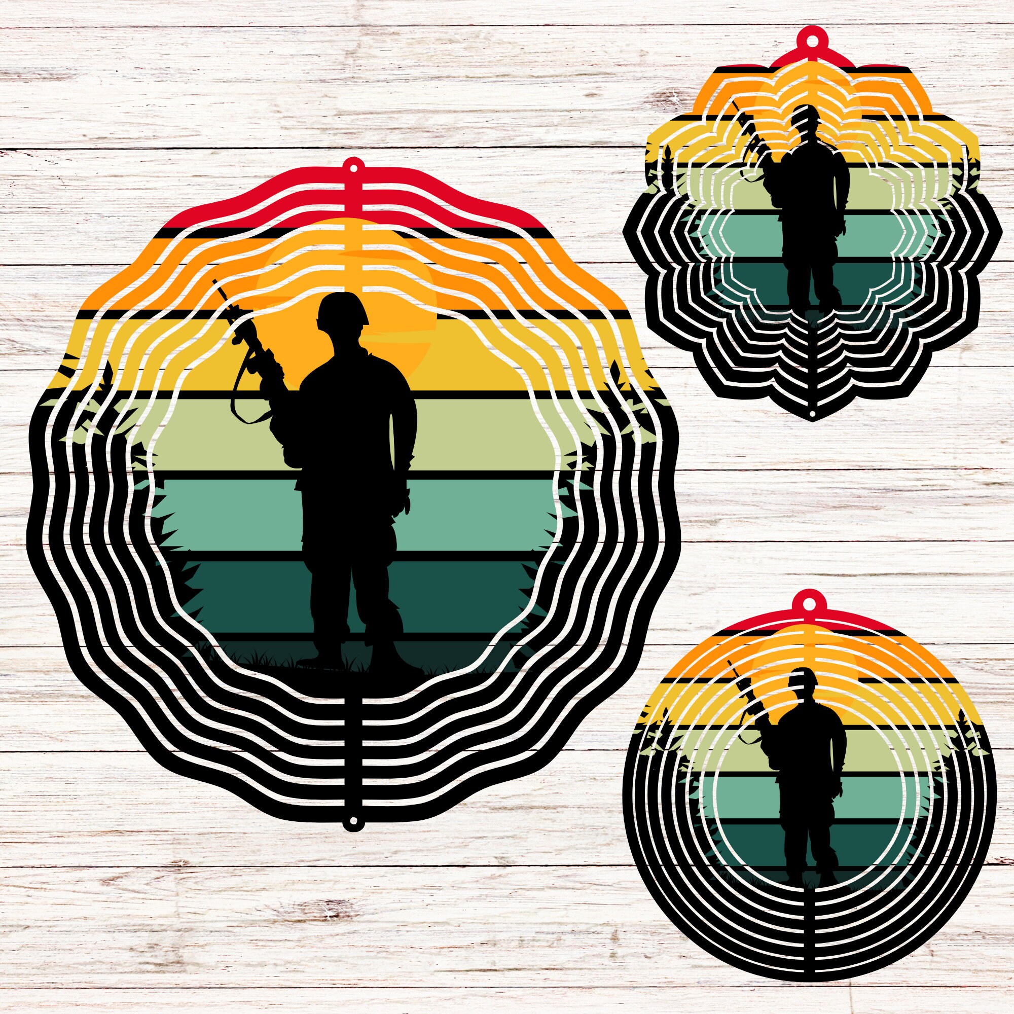 Army Wind Spinner Retro Wind Spinner Png Wind Spinner - Etsy