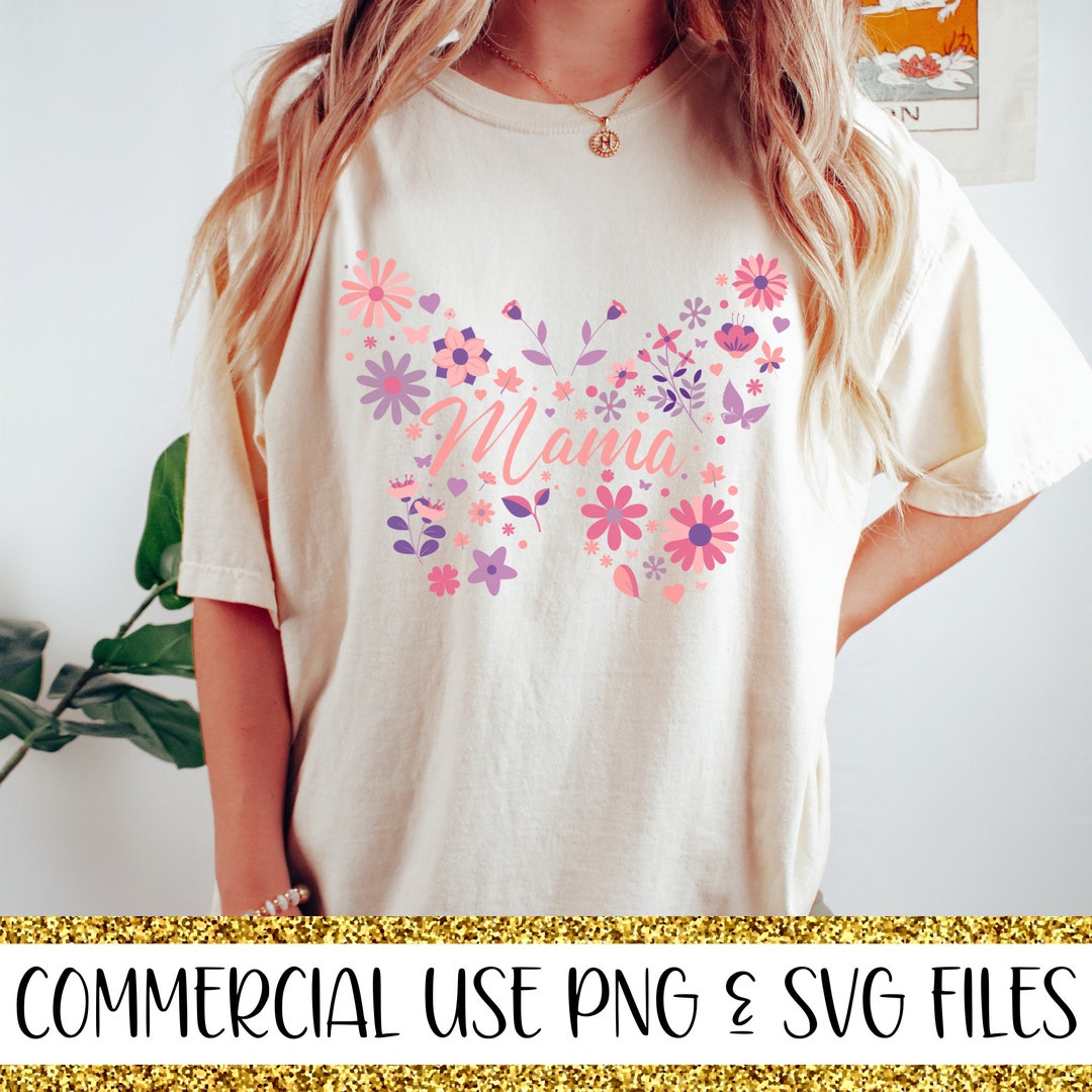 Mama Png Butterfly Png Mama SVG Butterly Svg Sublimation Design Mama ...