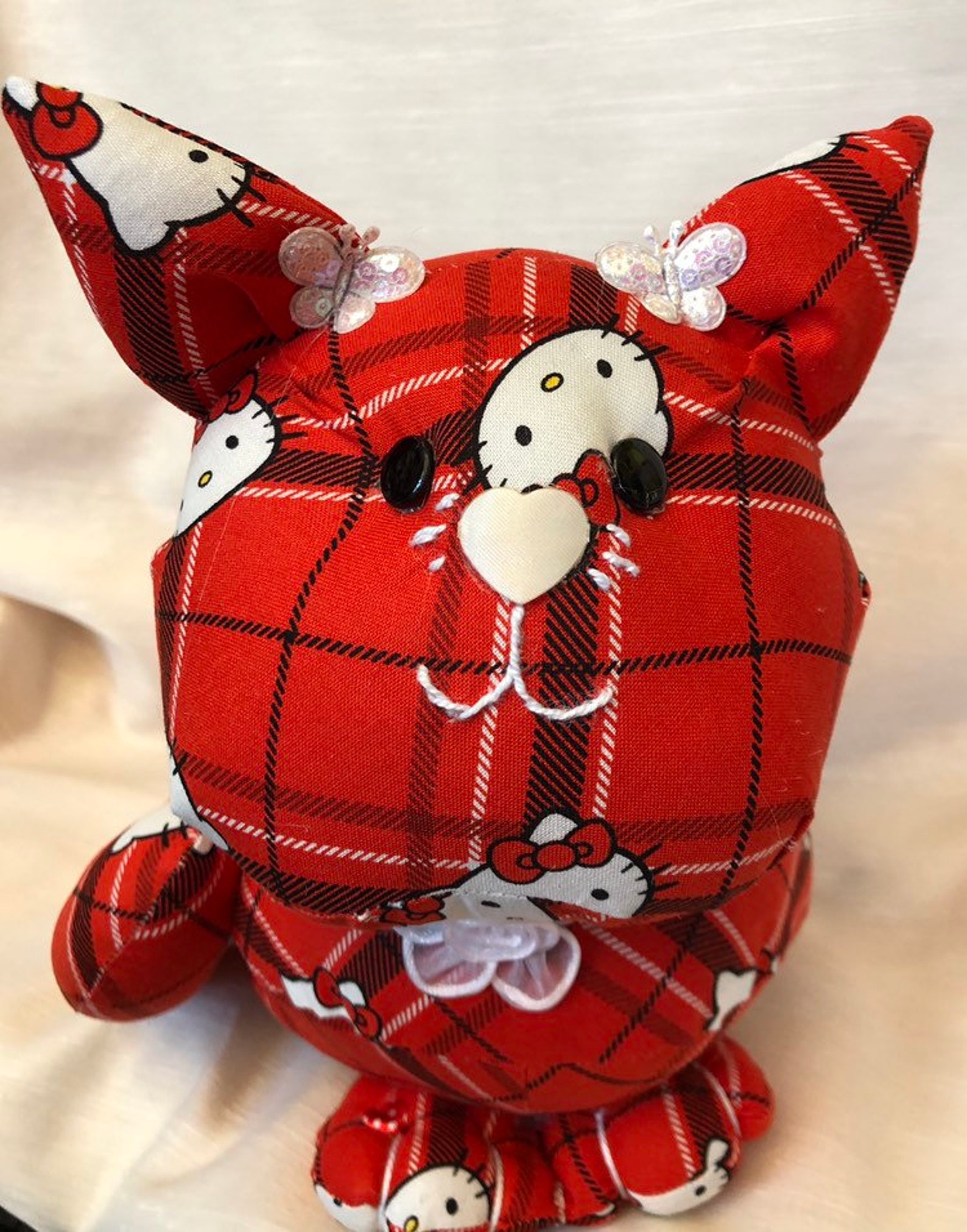 Handmade Stuffed Animals, Stuffed Cat, a Cat Lovers Gift, Soft ...