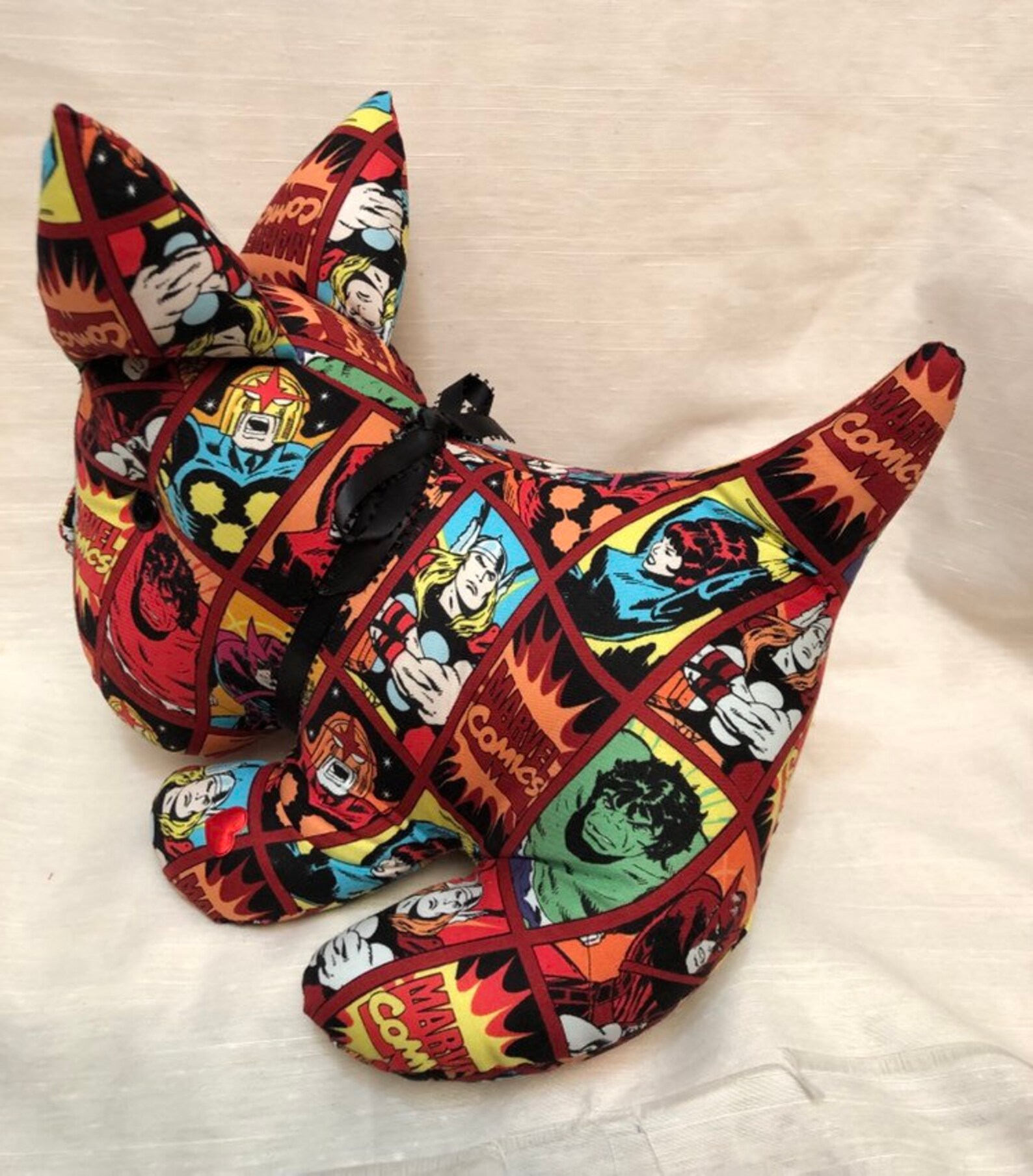 Super Puppy is a Hand Made Stuffed Animal, a Dog Lovers Gift, Great for ...