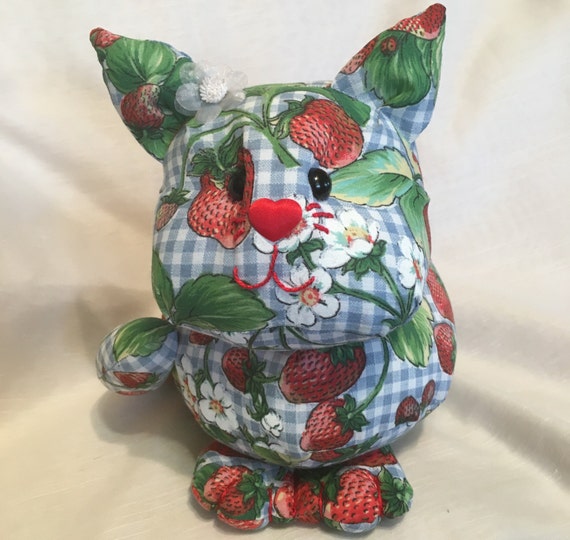 Handmade Stuffed Kitty a Cat Lovers Gift a Decorative - Etsy