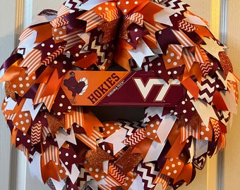 Virginia Tech Wreath - Etsy