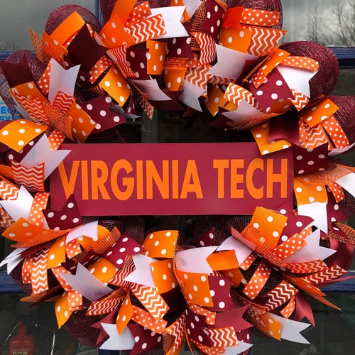 Personalized Virginia Tech Garden Flag Collegiate Virginia | Etsy