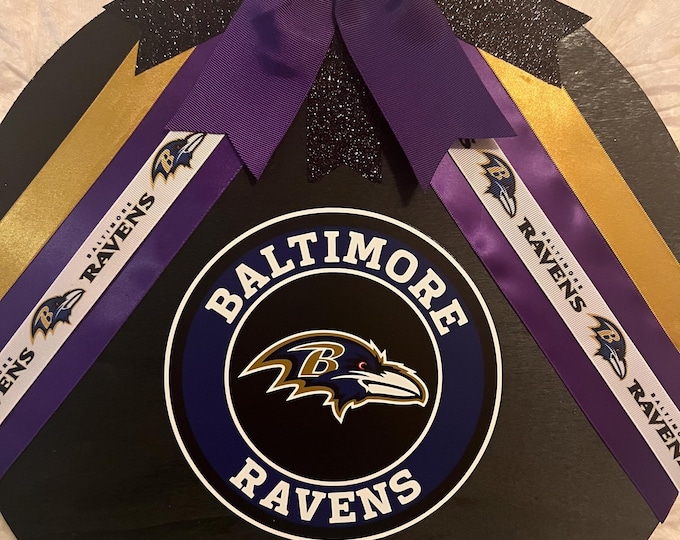 RAVENS Football Wreath. Baltimore Football Wreath. Baltimore Fans ...