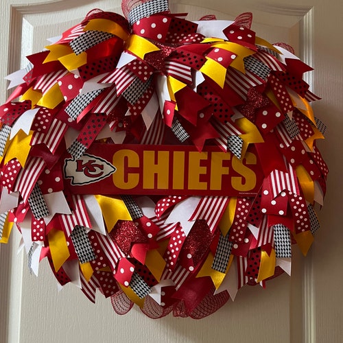 Chiefs Wreath Kansas City Chiefs Fan Wreath NFL Football - Etsy