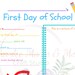 First Day of School Questionnaire, First Day of School Interview, First ...