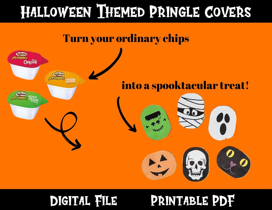 Halloween Snack Label, Halloween Chip, Halloween Pringle Labels ...